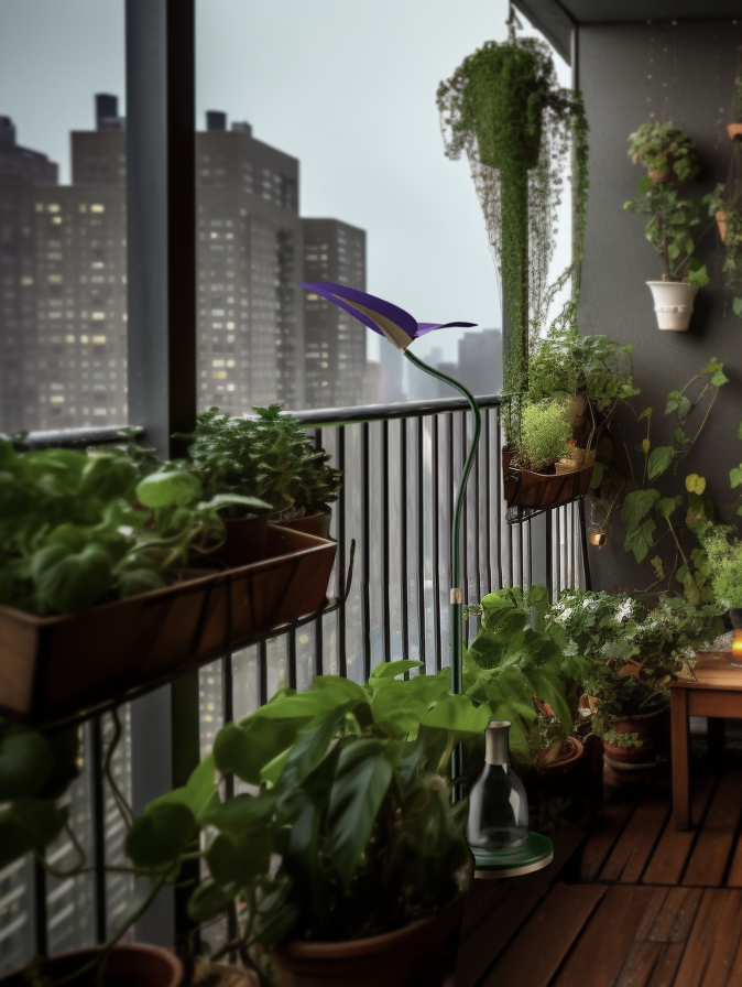 RainBloom Balcony Rainwater Collector: Plant-Friendly Solution